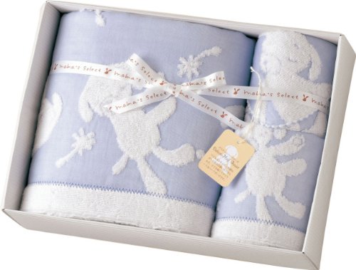 Amazon.com : Japanese Imabari Towel Gift Set Kontex 'Macaron' Blue : Baby
