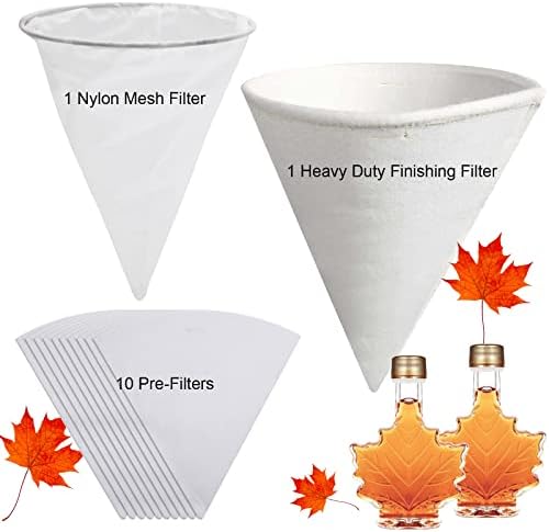 Amazon.com: Wimdoyily Maple Syrup Filter Set, 12 Pcs 1 Qt Reusable ...