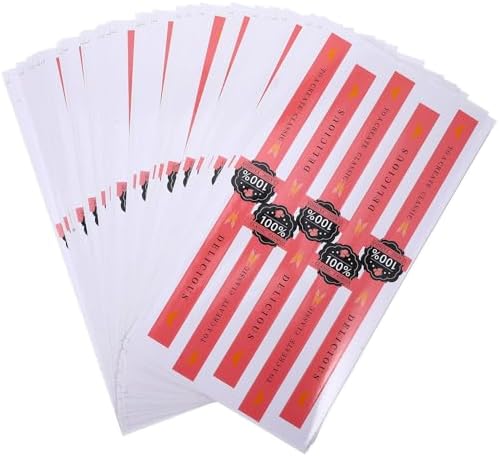 Amazon.com: 400 Pcs Handmade Food Baking Seal Stickers - Black Striped ...