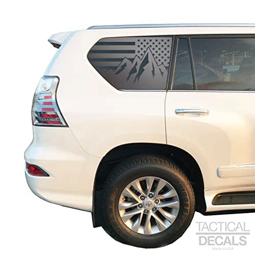 Amazon.com: Tactical Decals - USA Flag w/Mountain Scene Decals For 2010 ...