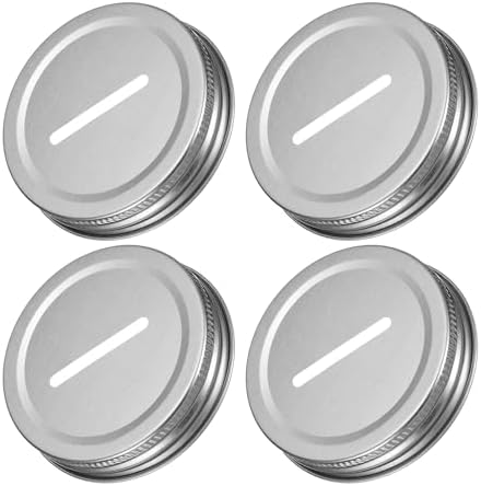 Amazon.com: Cosmos 8 Pcs Coin Slot Bank Lids for Regular Mouth Mason ...