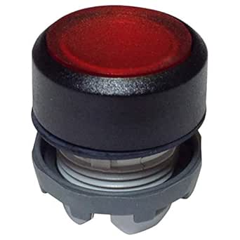 ABB MP1-11R Push Button Operator, 22 mm, Momentary, Flush Operator, Red ...