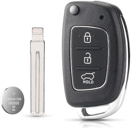 3 Buttons Flip Key Fob Case For Hyundai I10 I20 I40 IX35 IX45 Tucson ...