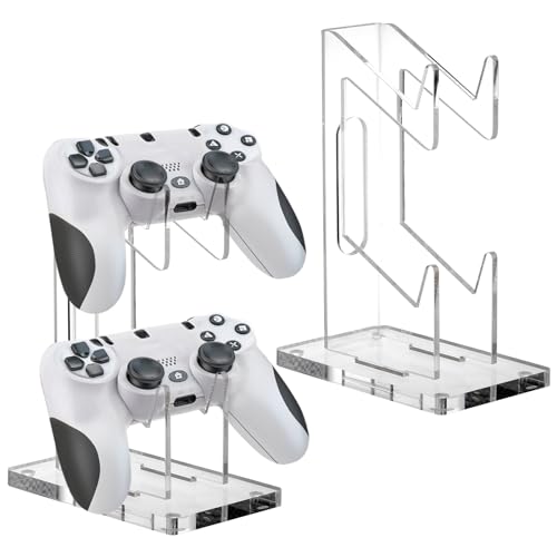 Snapklik.com : 2 Pack Acrylic Controller Stand, Universal Dual Game ...