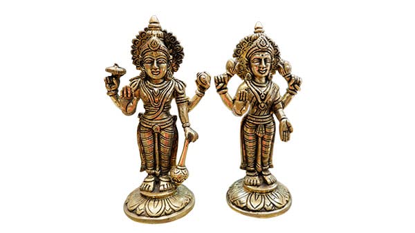 Buy Brass Laxmi Narayan Standing Set Online at Low Prices in India ...