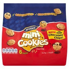 Amazon.com: McVitie's Mini Cookies Choc Chip 6 Pack 150G : Grocery ...
