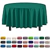 Amazon.com: Party Solids 6-Pack Premium Plastic Tablecloth 84in. Round ...