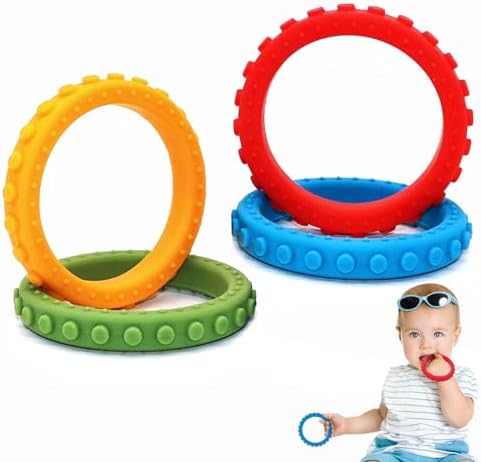 Amazon.com : Sensory Chew Bracelets for Boys Girls 4 Pack, Silicone ...