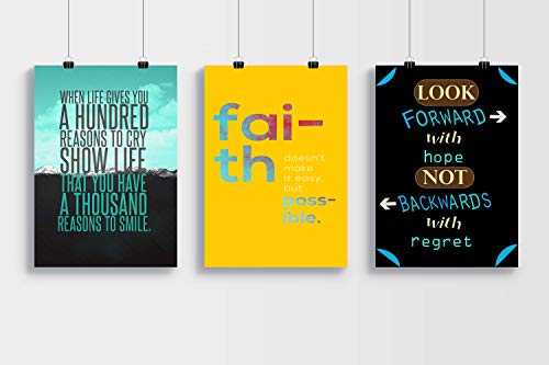 Buy SEMI-CIRCLE Motivational Wall Posters and Inspirational Quotes for ...