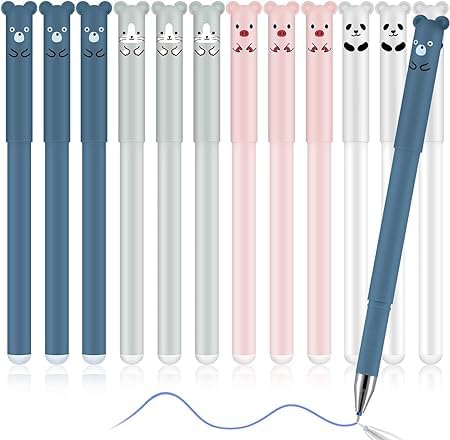 SHC Cute Erasable Gel Pens for kids, Premium Rollerball Erasable ...