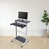 Amazon.com: S STAND UP DESK STORE Rolling Adjustable Height Two Tier ...