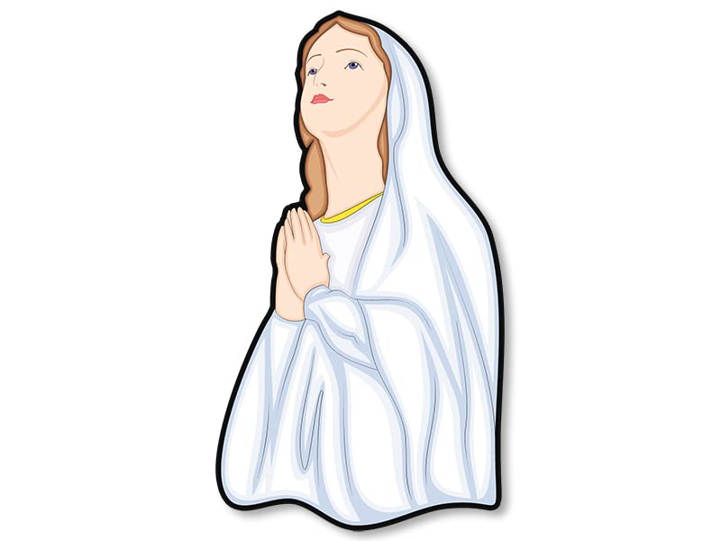 Vinilo Virgen Maria Rezando Virgen Maria Auxiliadora Imagen