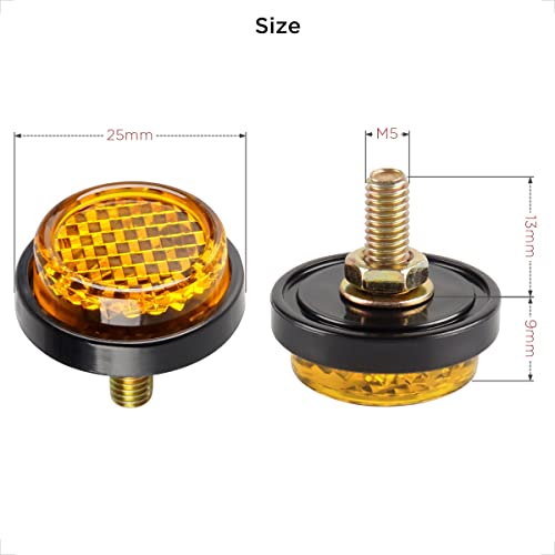 Snapklik.com : Evermotor Mini Motorcycle License Plate Yellow Bolts M5 ...