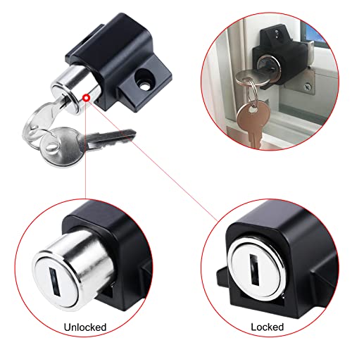 WiMas 2PCS Sliding Patio Lock Sliding Patio Door Catches Set Security ...