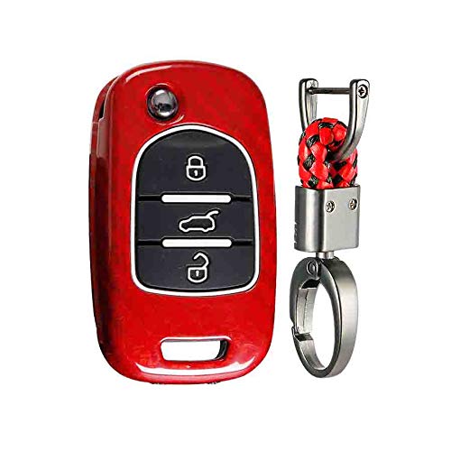 Keycare® Metal Key Cover Compatible for Hector flip Key with Keyring ...