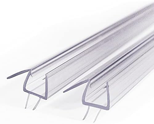 2-Pack Butecare Frameless Shower Door Bottom Seal for Glass Doors ...