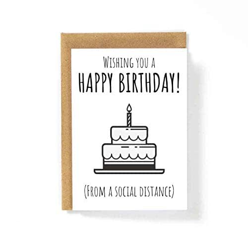 Amazon.com: Wishing You A Happy Birthday From A Social Distance ...