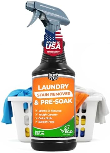 Amazon.com: Heavy Duty Laundry Stain Remover & Pre-Soak Spray - 32 fl ...