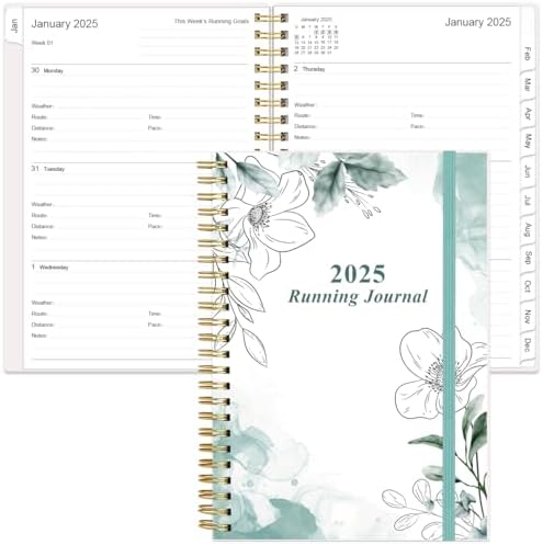 Amazon.com : 2025 Running Journal, Runner's Day-by-Day Log 2025, 12 ...