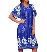 udforsk House Dresses for Women with Pockets Moo Moo Nightgown Short ...