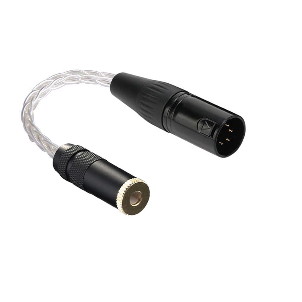 Amazon.com: gotor 4 pin XLR to 4.4mm Female Balanced Cable 4-pin XLR ...
