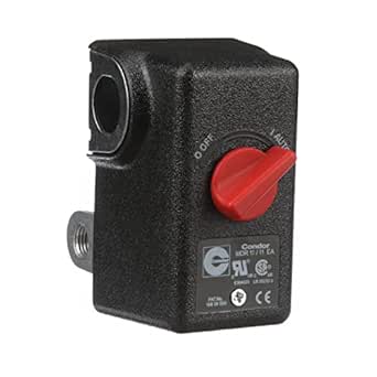 Condor USA, INC Air Compressor Pressure Switch; Range: 25 to 160 psi ...