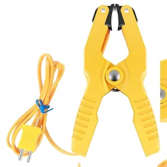 Temperature Clamp HVAC K-Type Thermocouple Thermometer Lead Probe Pipe ...