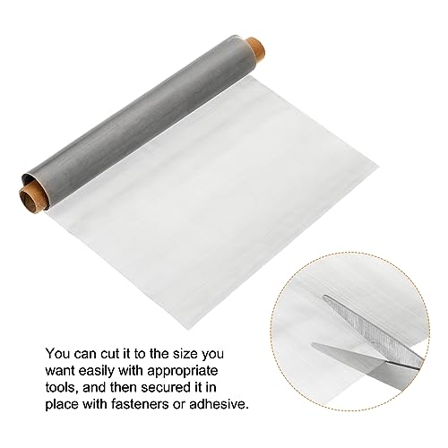 PATIKIL 304 Stainless Steel Wire Mesh Screen, 180 Mesh Woven Air Vent ...