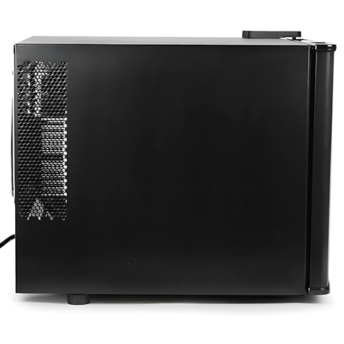 ChillQuiet Mini Fridge 17ltr Black - Lockable - Quiet Running Table Top ...