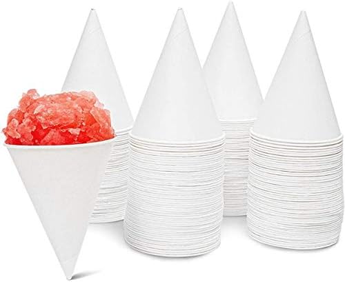 HOT BARGAINS, 200 X Paper Cone Cups Size 4oz (100ml) Water Cooler Cones ...