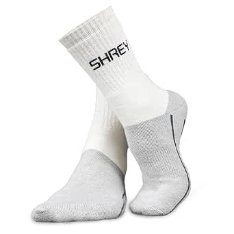 SHREY Men Calf Length Cotton Original Match Cricket Socks (In, Alpha, M ...