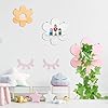 Amazon.com: Soaoo 3 Pcs Daisy Flower Floating Shelves, Wooden Boho ...
