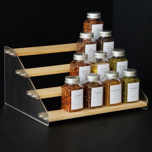 Amazon.com: nianfeng Tiered Spice Rack, 6-Tier Spice Pantry Kitchen ...