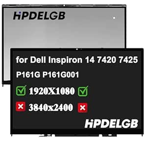 HPDELGB Replacement for Dell Inspiron 14 7420 7425 P161G P161G001 ...