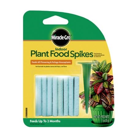 Amazon.com: Miracle-Gro Indoor Plant Food Spikes, 4 Packs of 1.1-Ounce ...