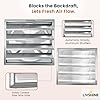 Livshine Aluminum Flap Exhaust Shutter 14x14 in | Fits 12 in Fan or ...