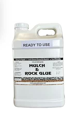 Amazon.com: EcoColorants Pre-Mixed Ready-to-Use Mulch & Rock Glue 2.5 ...