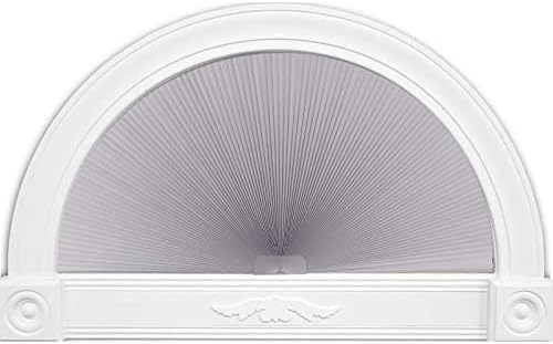 Amazon.com: Arch Window Blackout Shades Pleated Fabric Blind Light ...