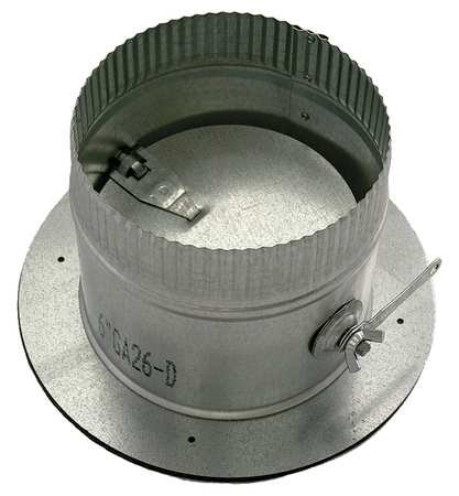 12" Round Take-Off Collar w/Damper, 24 ga.: Hvac Controls: Amazon.com ...