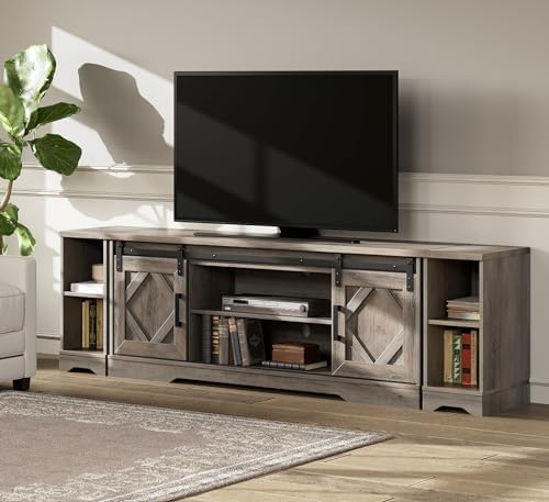 Amazon.com: WAMPAT TV Stands Entertainment Center for 100+ Inch TVs, 4 ...