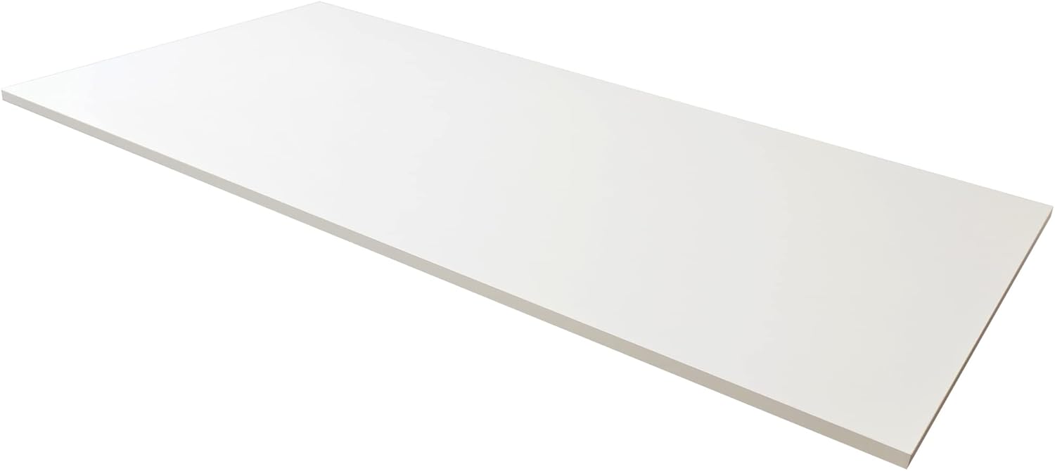 Amazon.com: Kaboon White Table Top 60x24 inches, One-Piece Melamine ...
