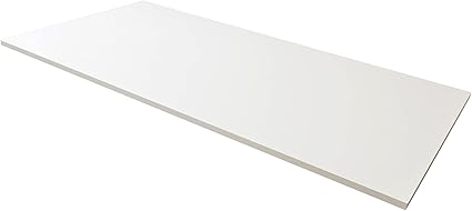 Amazon.com: Kaboon 55x28 in White Tabletop, Wood Desktop One Piece ...