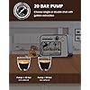 Amazon.com: Teglu Espresso Machine 20 Bar with Milk Frother, Semi ...