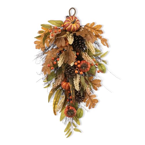 Best Front Door Teardrop Swags for Christmas and Fall Decor – Gift ...