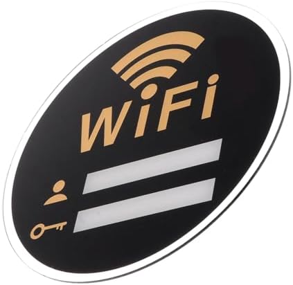 CykTxei 1pc Wifi Password Wall Sticker Wifi Password Magnet Sign Prompt ...
