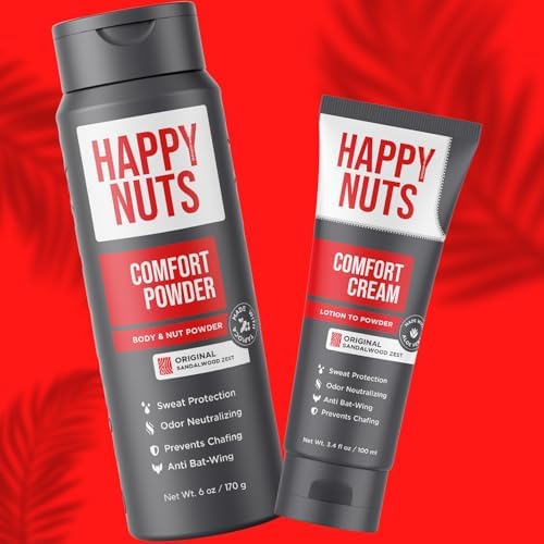 Amazon.com : HAPPY NUTS Comfort Starter Pack - Cream and Powder ...