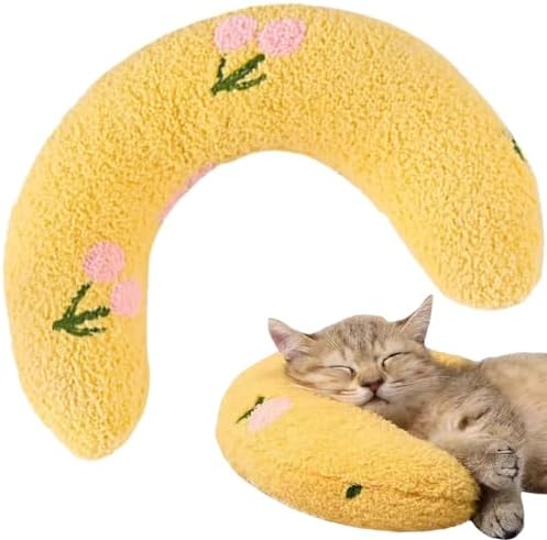 simyron Pillow for Cats | Soft Fluffy Pet Calming Toy | Catnip Pillow ...