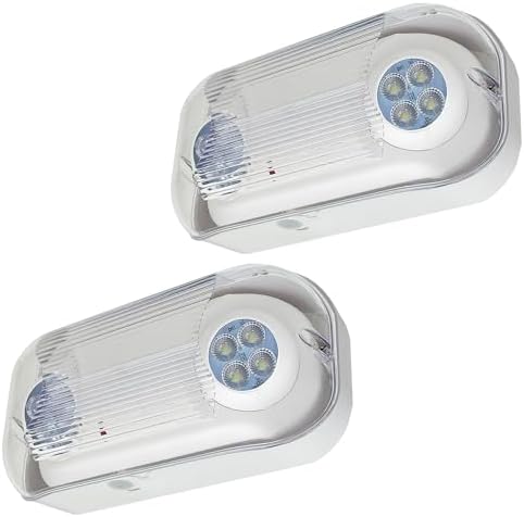 Sunco LED 2-Head Outdoor Emergency Exit Light with Battery Backup ...