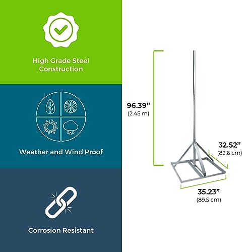 Snapklik.com : Non-Penetrating Adjustable Roof Tripod Sled Mount/Heavy ...