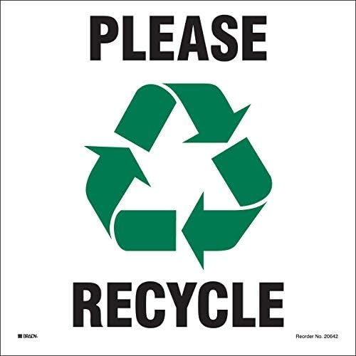 Recycling and Conservation Labels, Indoor/Outdoor Industrial, Green ...